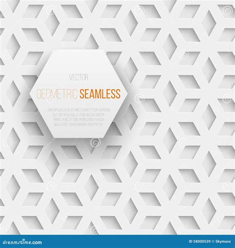 Abstract Seamless Geometric Cube Pattern With Stock Vector