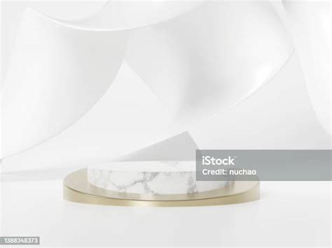 브라운 파운데이션 크림 미용 및 화장품 제품의 쇼케이스와 받침대 연단의 3d 그림 3차원 형태에 대한 스톡 사진 및 기타 이미지 3차원 형태 강단 광고 Istock