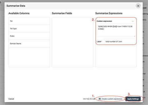 Using The Summarise Tool Dns Research Federation