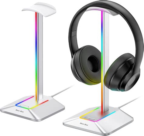 New Bee Support Casque Rgb Porte Casque Gaming Accessoire Led Repose