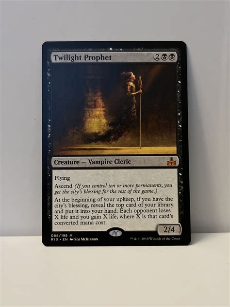 Mtg Twilight Prophet Rivals Of Ixalan 088196 Regular Mythic For Sale