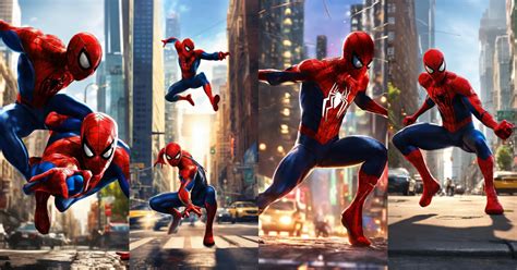 Lexica Spiderman Fighting 2d Render City Street