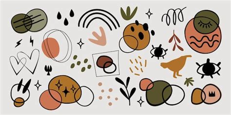 Premium Vector Set Of Abstract Graphic Vector Elements