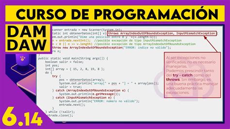 Java Throws Múltiple ☕ Dam Daw Youtube