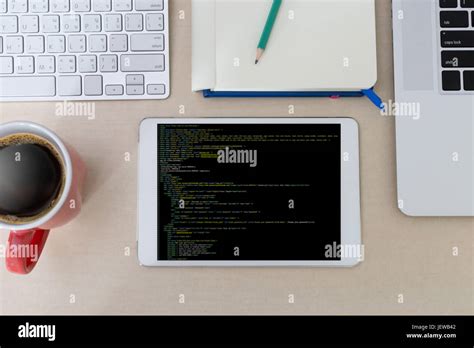 Developer Team Working Laptop Computer Mobile Application Softwareand