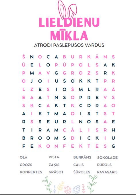 Lieldienu Mīkla Mācību Materiāli