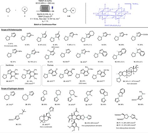 Substrate Scope Of The Decatungstate‐mediated Csp³−h Heteroarylation