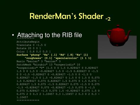 PPT RenderMan Its Shading Language PowerPoint Presentation ID