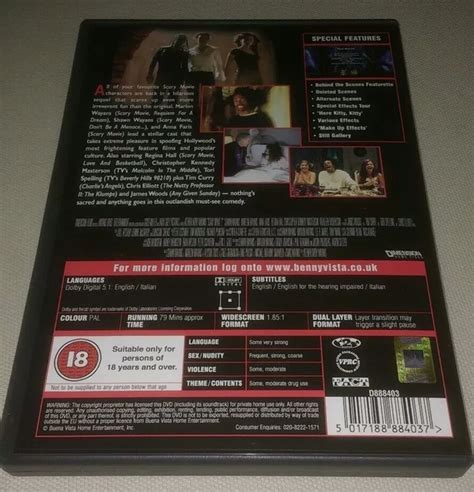 Scary Movie 2 Dvd Anna Faris Shawn Marlon Keenen Ivory Wayans James Woods Comedy Eur 116