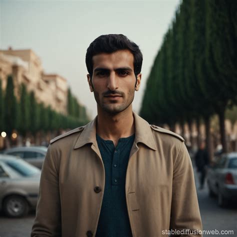 Iranian Man Silhouette Stable Diffusion Online