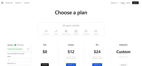 video editing platform with transcription and ai tools