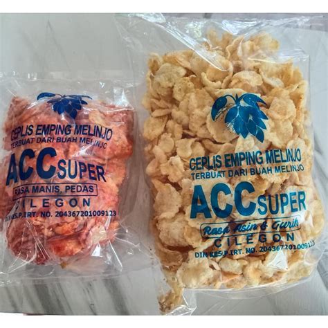 Jual Emping Ceplis Melinjo Per 1 4kg Shopee Indonesia