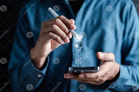 Digital Guarantee Checkmark Business Checking Quality Assurance Qa Or Qc Management