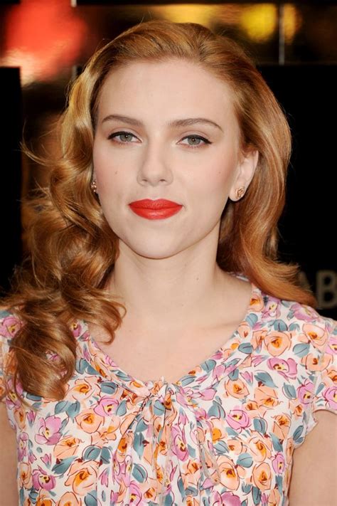 Scarlett Johansson Red Hair Vogue