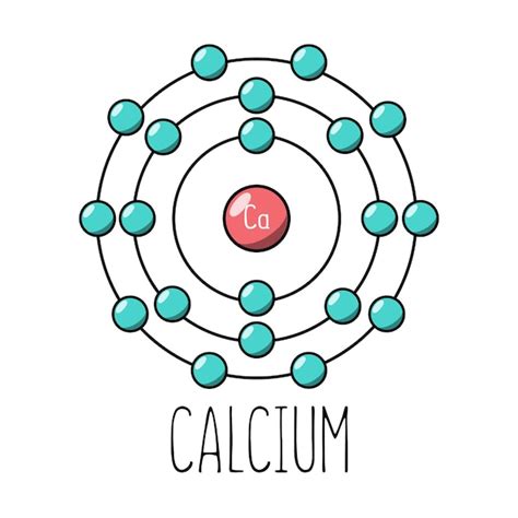Premium Vector Calcium Atom Bohr Model