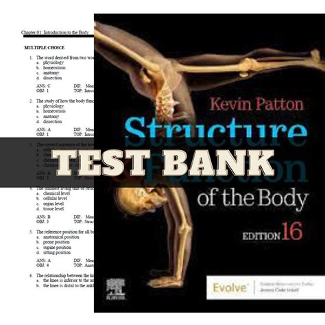 Test Bank For Structure And Function Of The Body 16th Edition Inspire