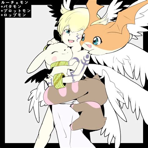 Lopmon Lucemon Patamon Plotmon Digimon Angel Dog Holy Ring