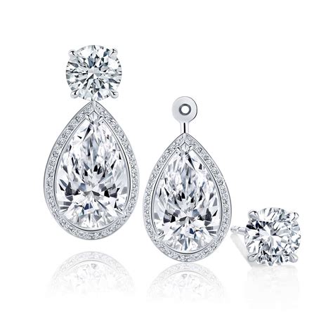 Adawna Detachable Pear Shape Drop Earrings Fine Jewellery And Argyle