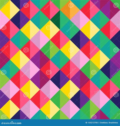 Vector Modern Seamless Colorful Geometry Triangle Pattern Color Abstract Geometric Background
