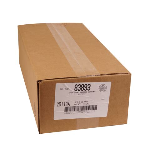 Raw Bratwurst 6 2 5 Packs