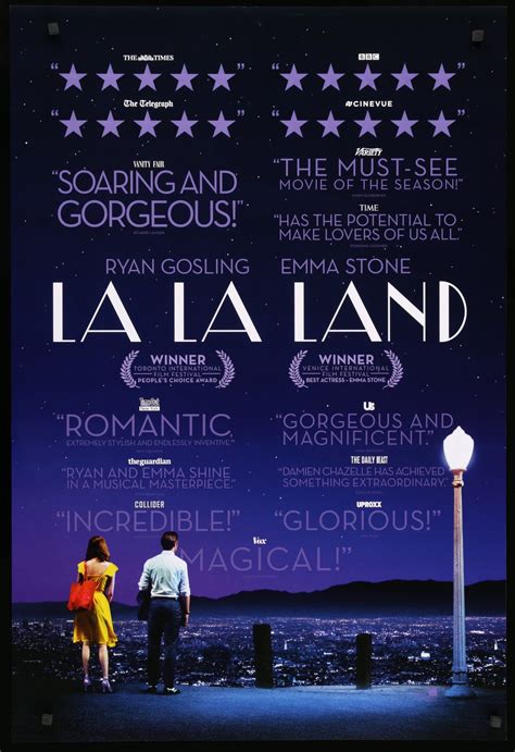 La La Land 2016 Original One Sheet Movie Poster Original Film Art