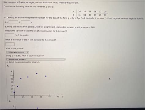 Solved Use computer software packages, such as Minitab or | Chegg.com