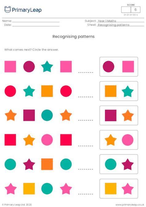 Making Patterns Worksheet Key Stage 1 Pdf Geometry Worksheets