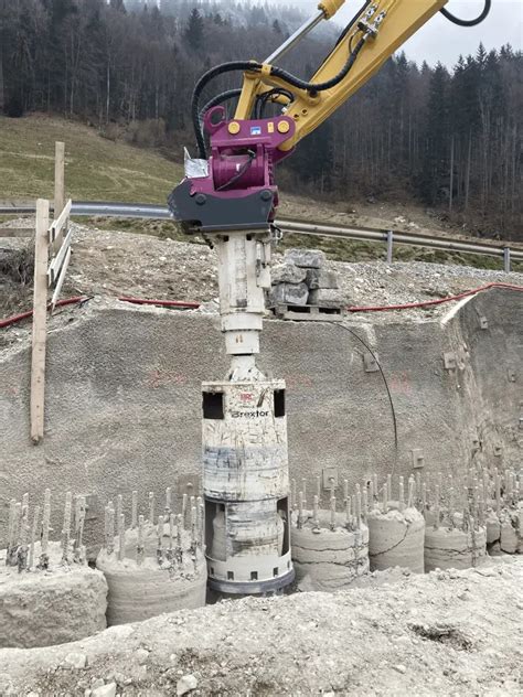 Pile Breaking Of A Secant Pile Wall The Experts Brextor