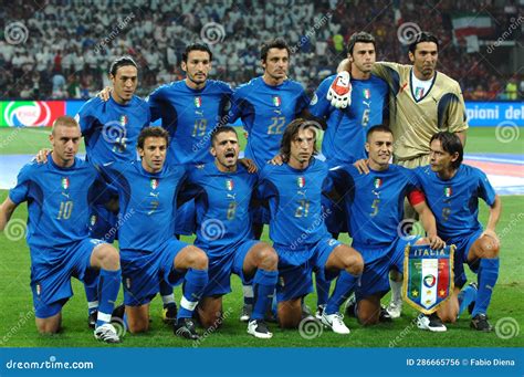 Italian National Football Team Before The Italy France Match Editorial