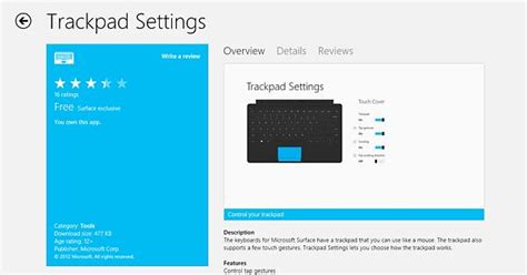 Trackpad Settings App Is Now Available For Surface For Use With Touch And Type Cover Imgur