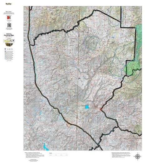 Huntdata Arizona Elk Hunt Unit 18b Game Concentration Map By Huntdata