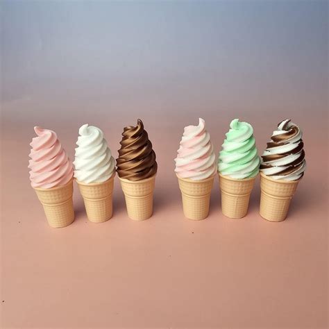 3d Printed Ice Cream Cone Whimsical Dessert Decor Etsy