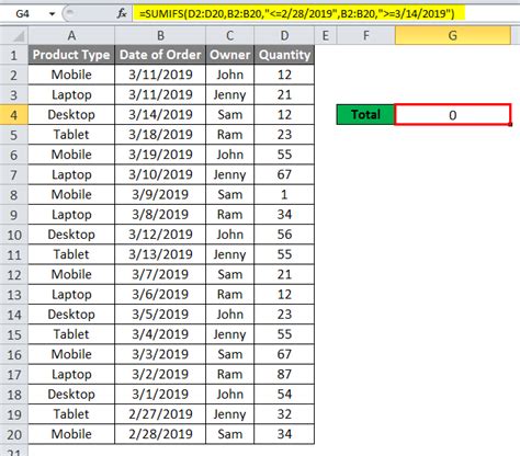 Sumif Between Two Dates How To Use Sumif Formula