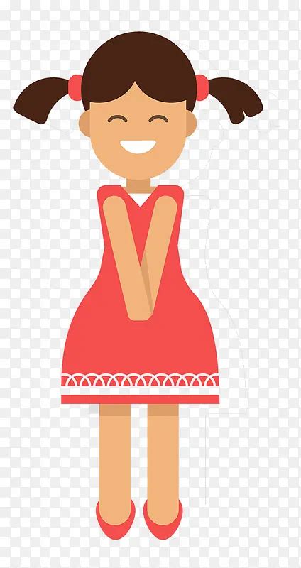 卡通手绘绑着马尾的小女孩png图片素材下载图片编号9509109 Png素材网