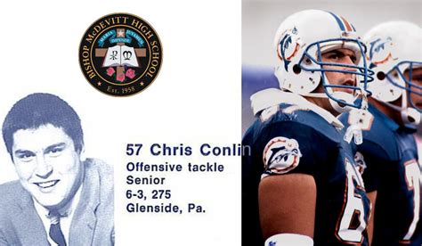 History With Chuck Chris Conlin Bishop Mcdevitts All American Nfl Product Glenside Local