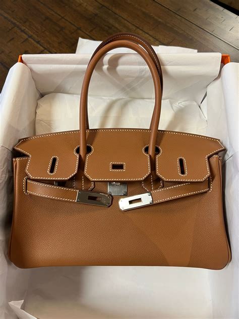 ️hermes Birkin 29 Shoulder Gold Evercolor Phw 25020801 Luxury Bags