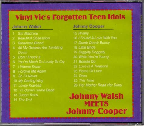 Vinyl Vics Forgotten Teen Idols Vol 7 Cd Brand New Cd Greeting