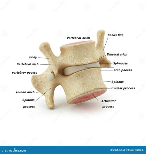 Lumbar Vertebrae Labeled Lateral The Vertebral Column Anatomy And