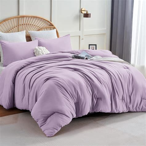 Cozylux Lavender Purple Comforter Set Queen Size 3 Pieces