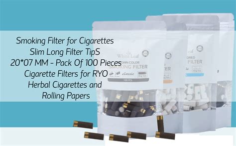 White Leaf Clove Flavoured Smoking Filter For Cigarettes Slim Long