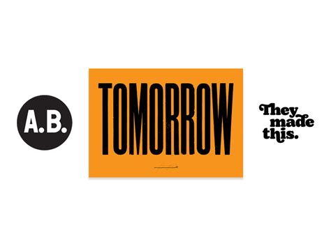 Anthony Burrill X They Made This They Made This