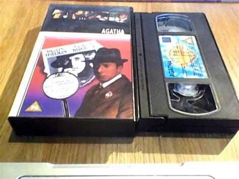 AGATHA WB UK Pal Vhs Video Agatha Christie Dustin Hoffman Timothy Dalton Nm