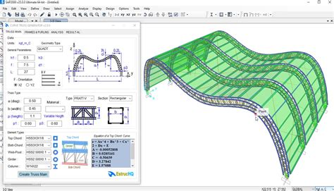 Addin Curve Truss Sap2000 Estruchq