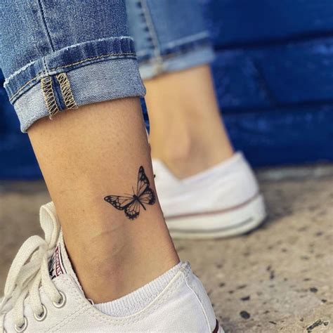Butterfly Ankle Tattoos Small Monarch Butterfly Tattoo Small