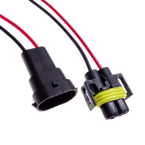 1 Par H8 H9 H11 Masculino Feminino Plug Conector Do Adaptador De Cabo