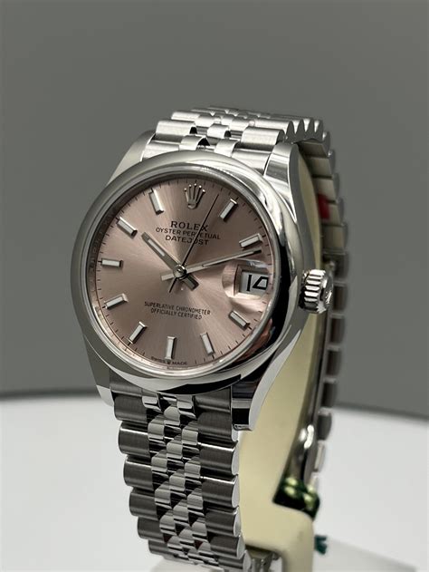 Rolex Datejust 31 Pink Dial Jubilee Bracelet Box And Papers Carter