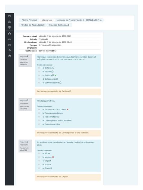 Práctica Calificada 2 Pdf Objeto Informática Java Lenguaje De Programación