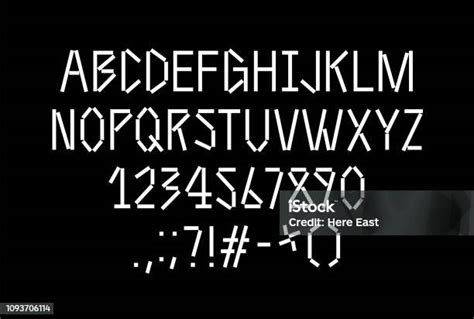 Ilustrații De Stoc Cu Model Tipar Tipar Latin Tipografie Font Editabil