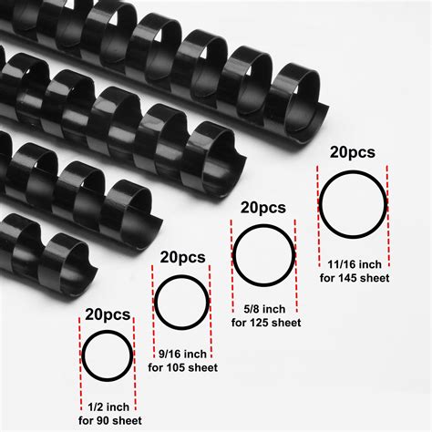 Comb Binding Spines Sizes