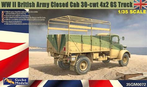 Gecko Model 135 Wwii British Army Closed Cab 30 Cwt 4x2 Gs Truck
